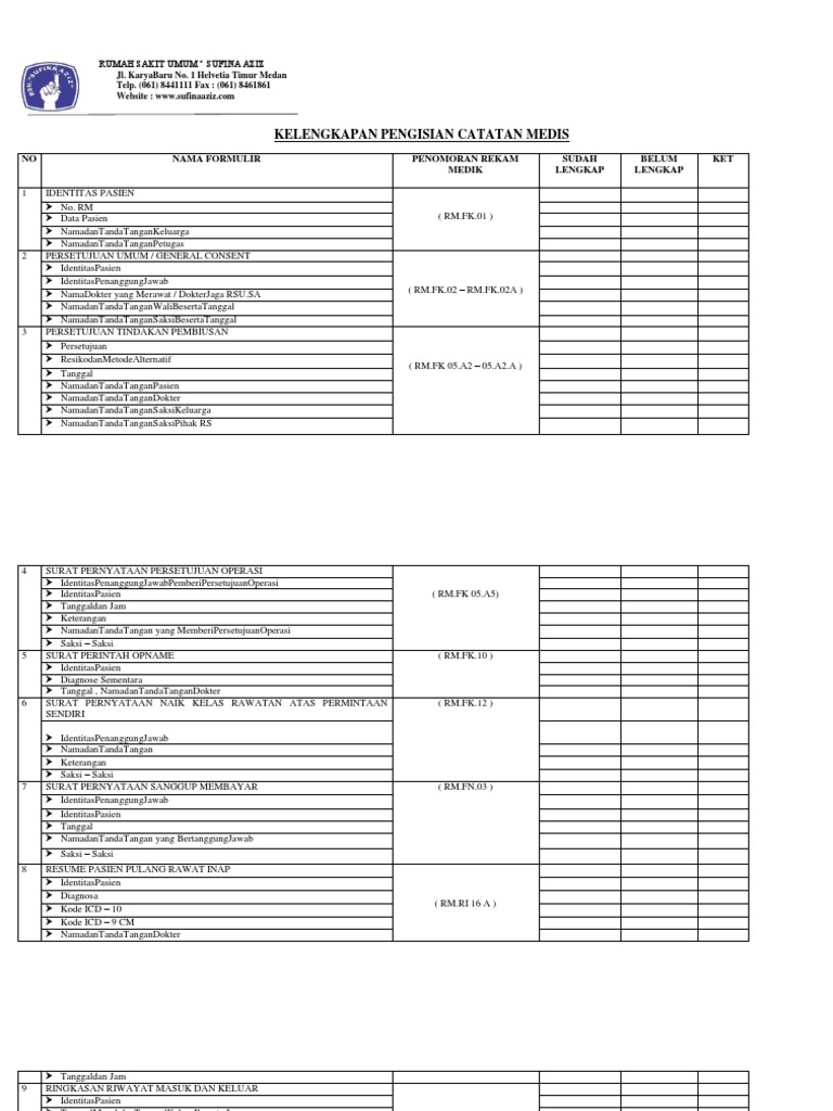KLPCM Rekam Medis | PDF