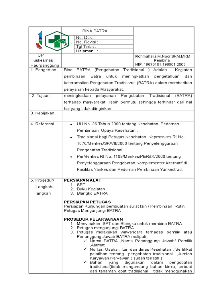 Sop Bina Batra | PDF