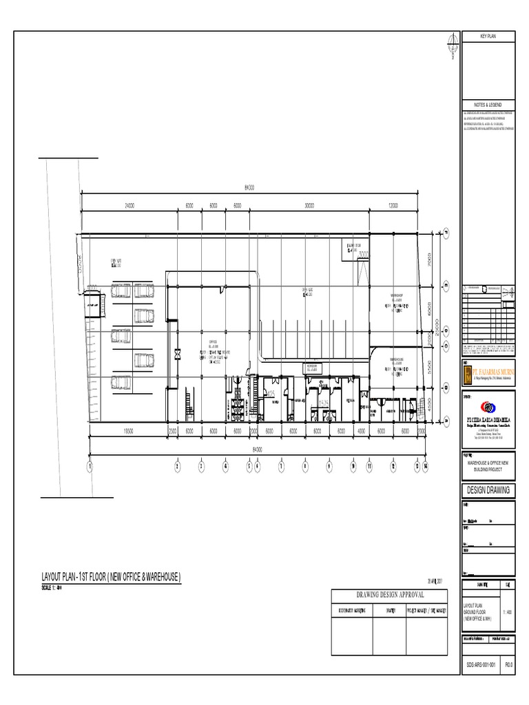 Layout Plan - 1St Floor (New Office & Warehouse) : Design Drawing | PDF