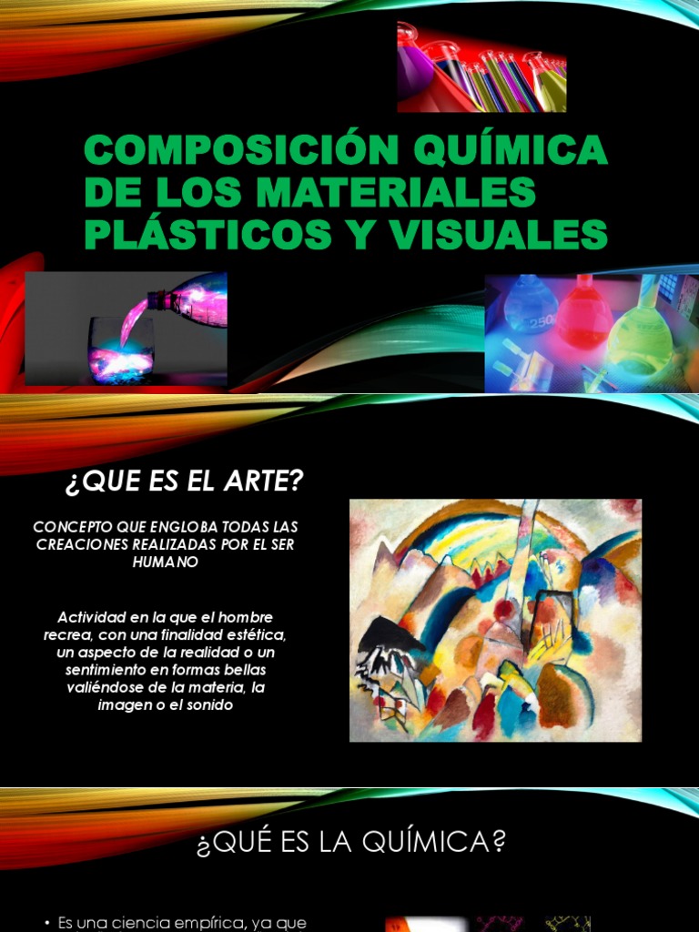 Composición Química de Los Materiales Plásticos y Visuales | PDF