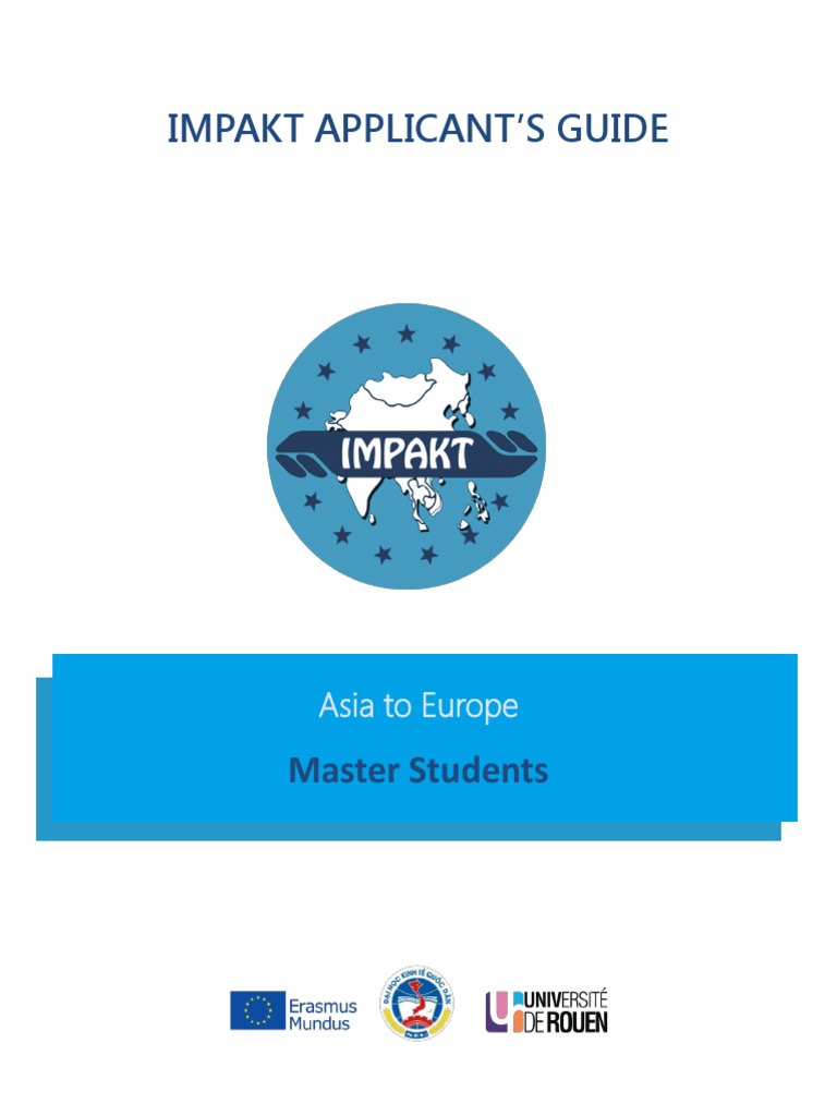 IMPAKT Master's Application Guide | PDF | Academic Degree | Travel Visa