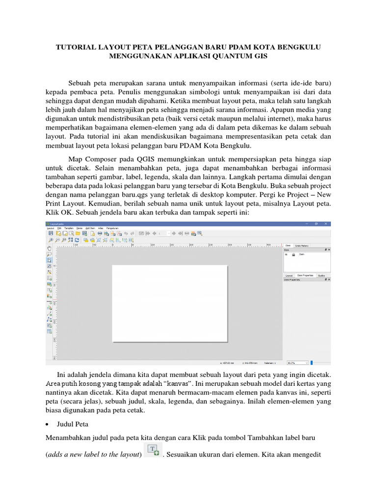 Tutorial Layout Peta Pelanggan Baru Pdam Kota Bengkulu Menggunakan ...