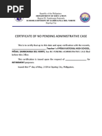 Certification of No Academic Records | PDF | Wellness