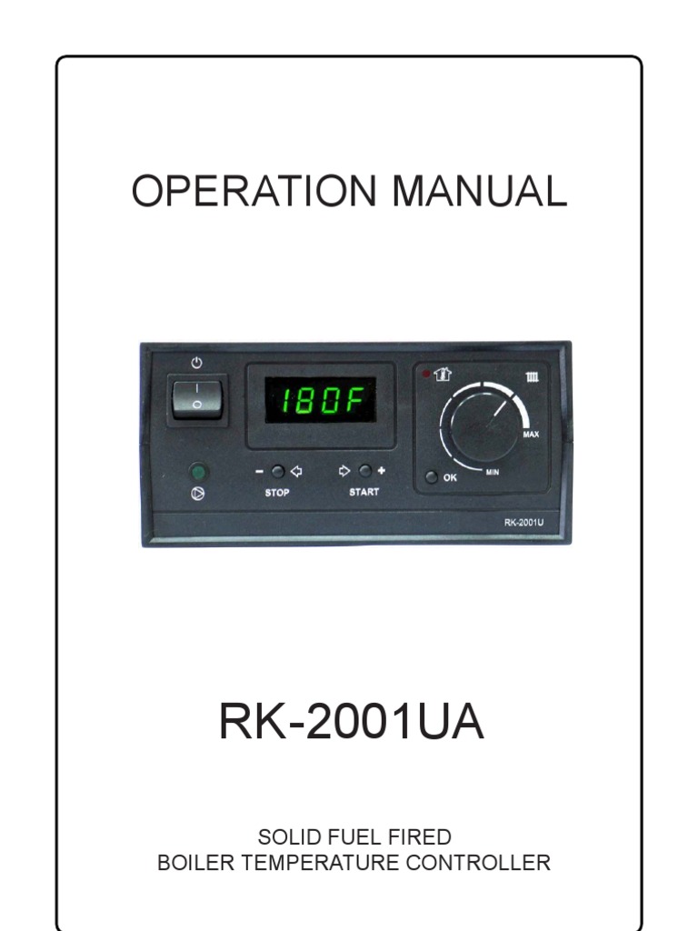 RK-2001 Operation Manual | PDF | Thermostat | Boiler