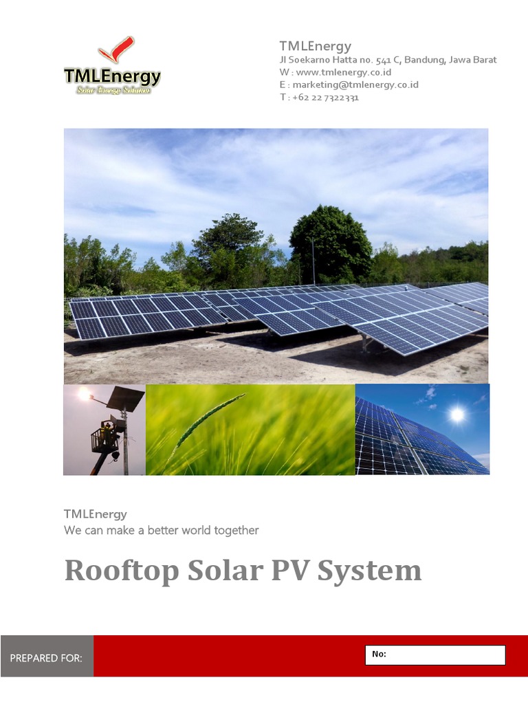 Rooftop Solar PV System: Tmlenergy | PDF