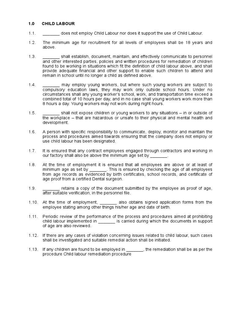 A - Child Labour | PDF | Child Labour | Employment