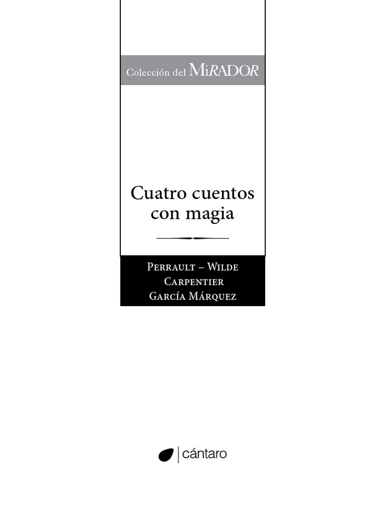 Cuatro Cuentos Con Magia Pdf Fantasía Cuentos De Hadas