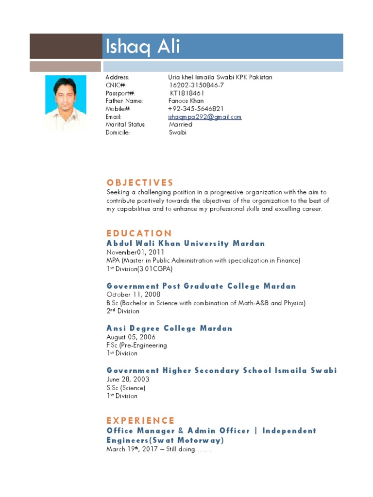 Ishaq Ali CV | PDF | Microsoft Windows | Operating System