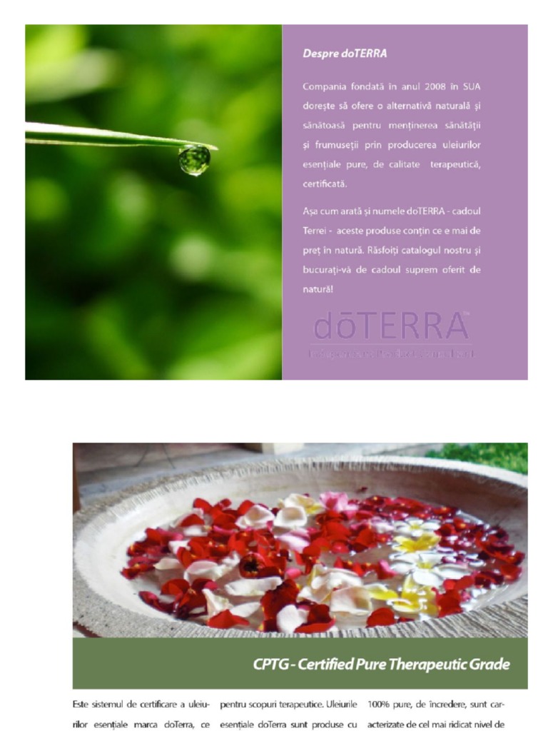 Catalog Produse doTERRA PDF | PDF