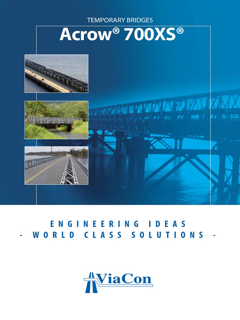 Catalogue Temporary Bridges Acrow 700xs | PDF | Bridge | Truss