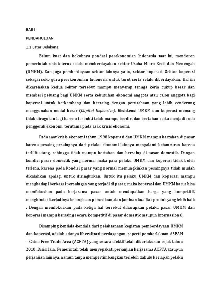 Tugas Individu Umkm Dan Koperasi Mita | PDF