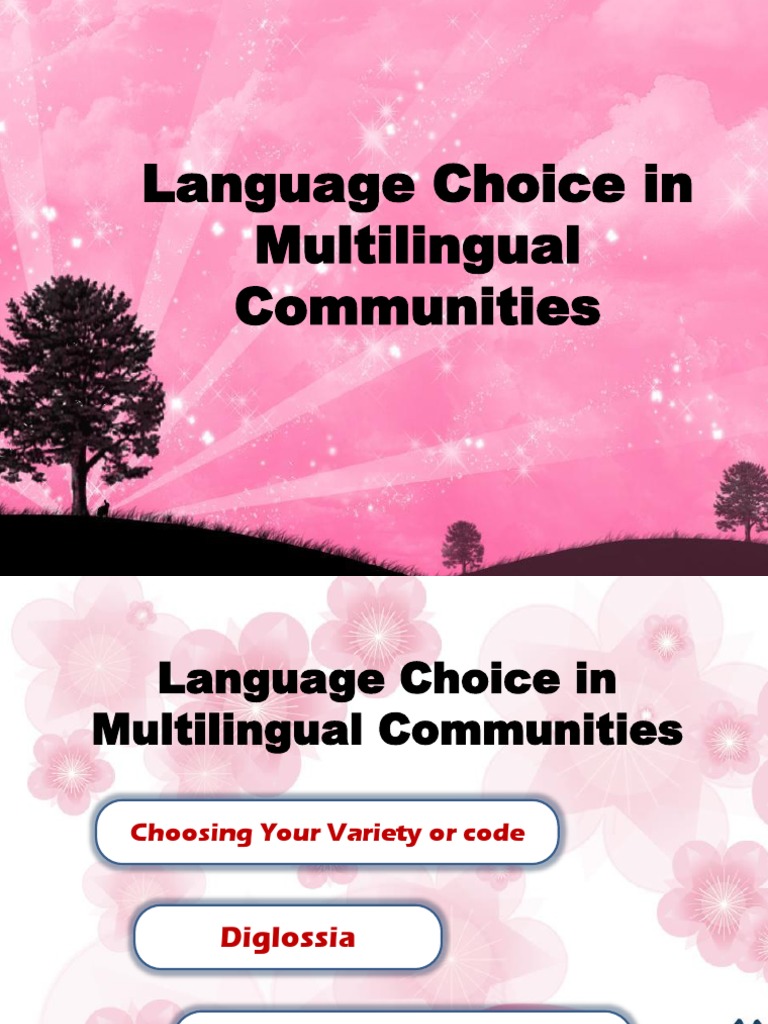 Language Choice in Multilingual Communities | Download Free PDF ...