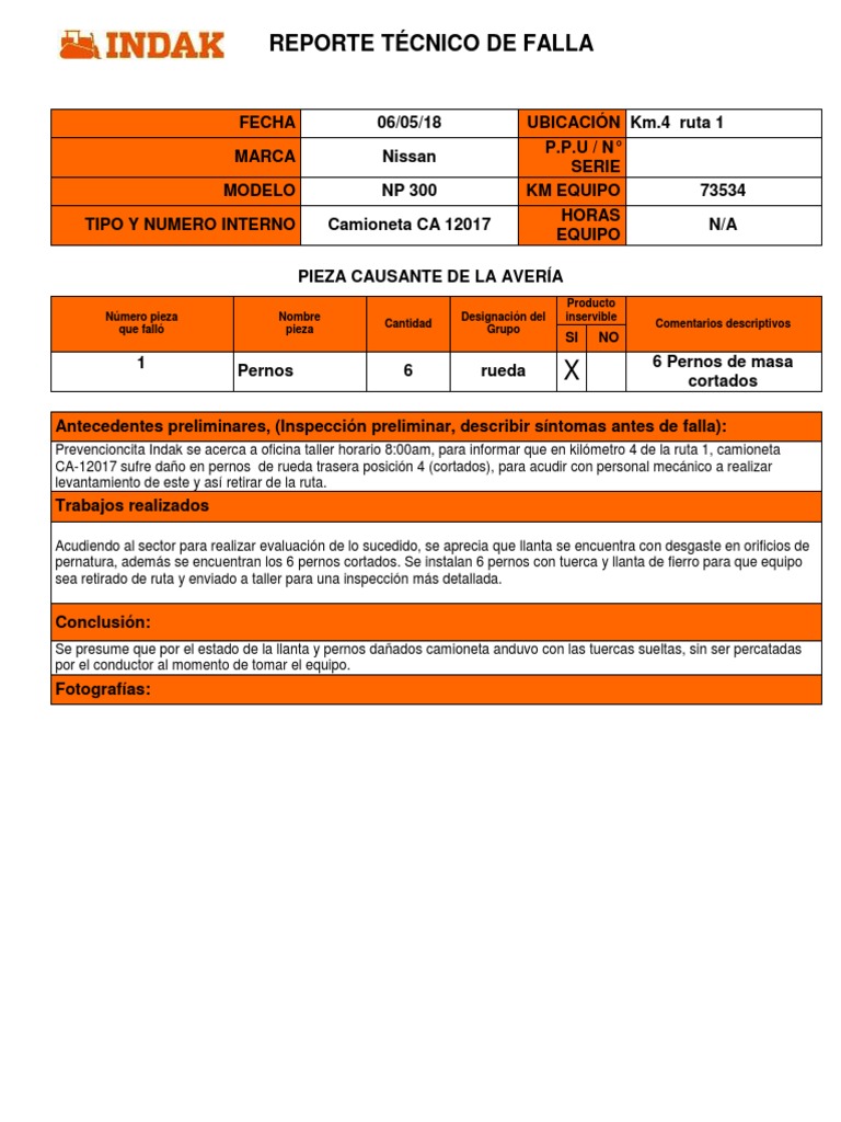 Reporte de falla - camioneta CA 12017.docx