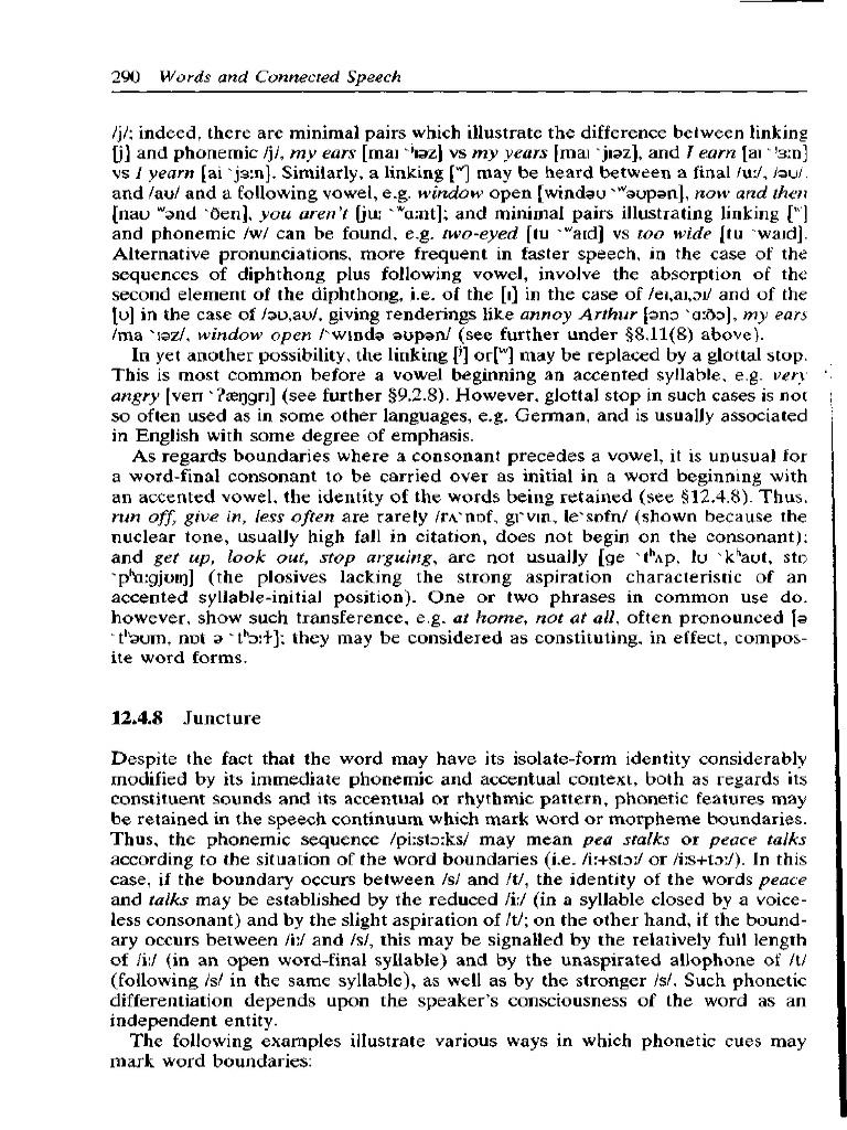 Juncture | PDF | Syllable | Phoneme