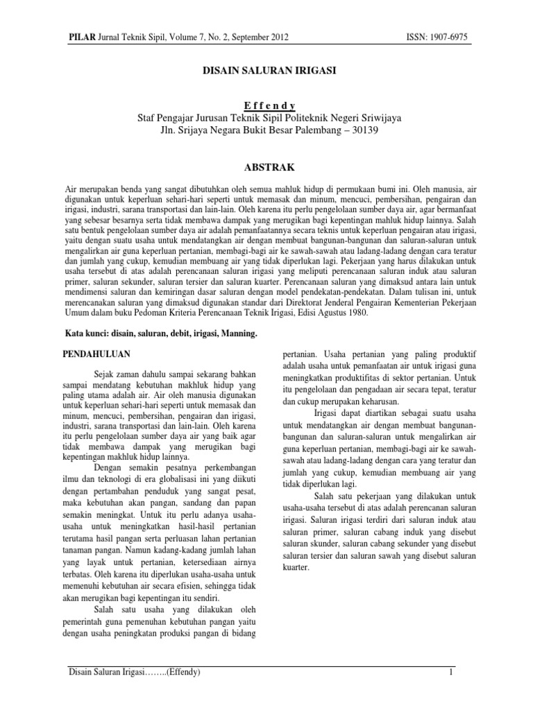 Dimensi Saluran | PDF