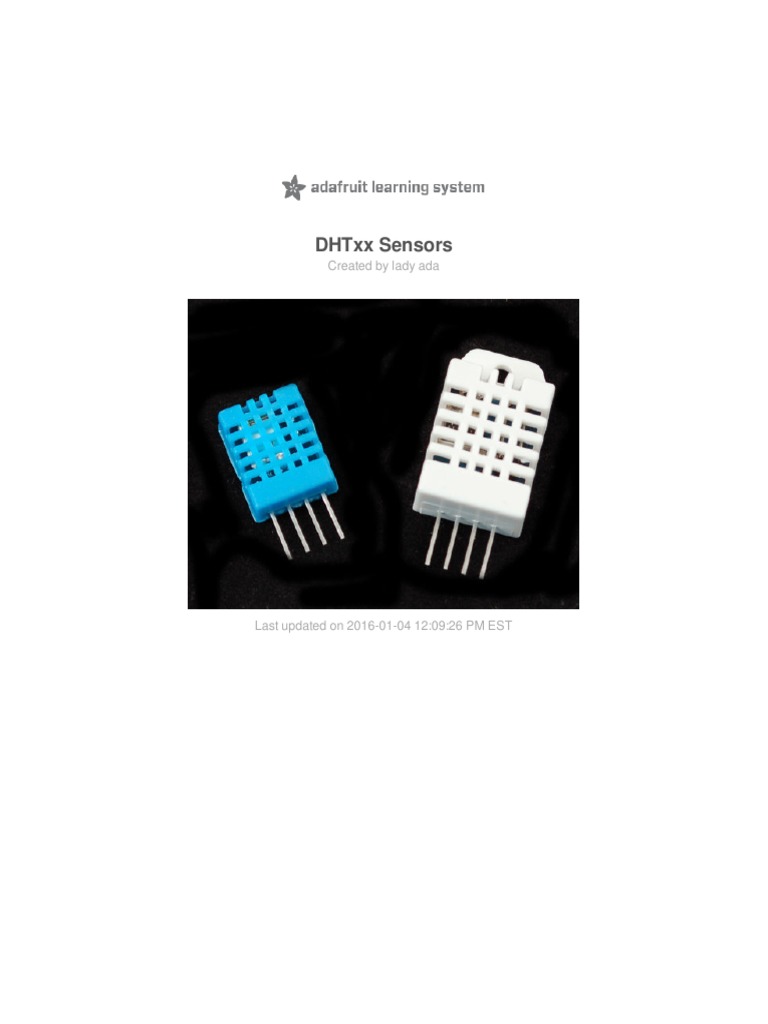 DHTXX Sensors: Created by Lady Ada | PDF | Arduino | Sensor