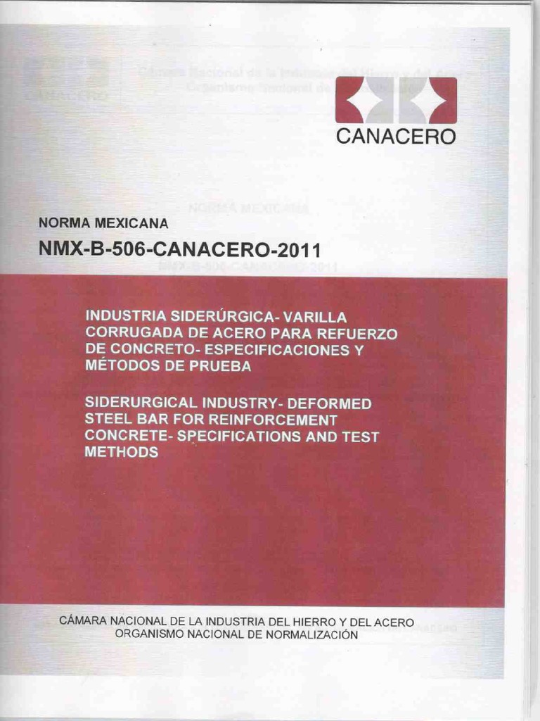 NMX B 506 Canacero 2011 | PDF