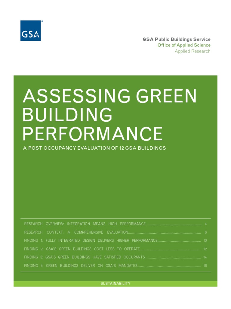 Assessing Green Building Performance | PDF | Business | Science ...