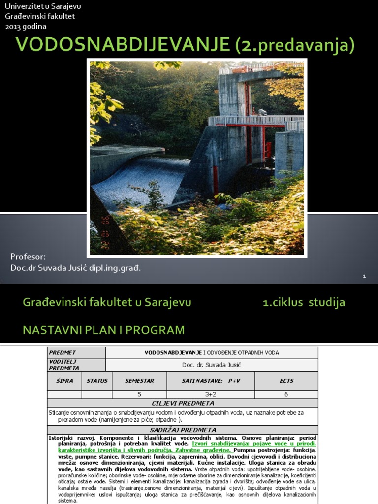 Vodosnadbijevanje 2 Predavanje | PDF