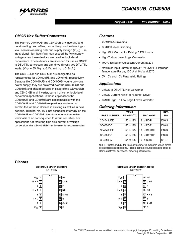 Datasheet | Cmos | Electronic Engineering