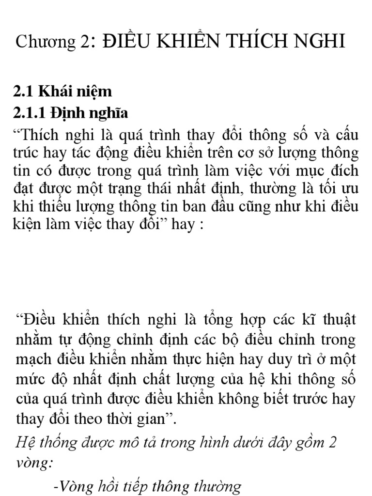 Chuong 3 Thich Nghi | PDF