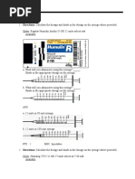 Humulin R U-500 Dosage Conversion Guide | PDF | Syringe