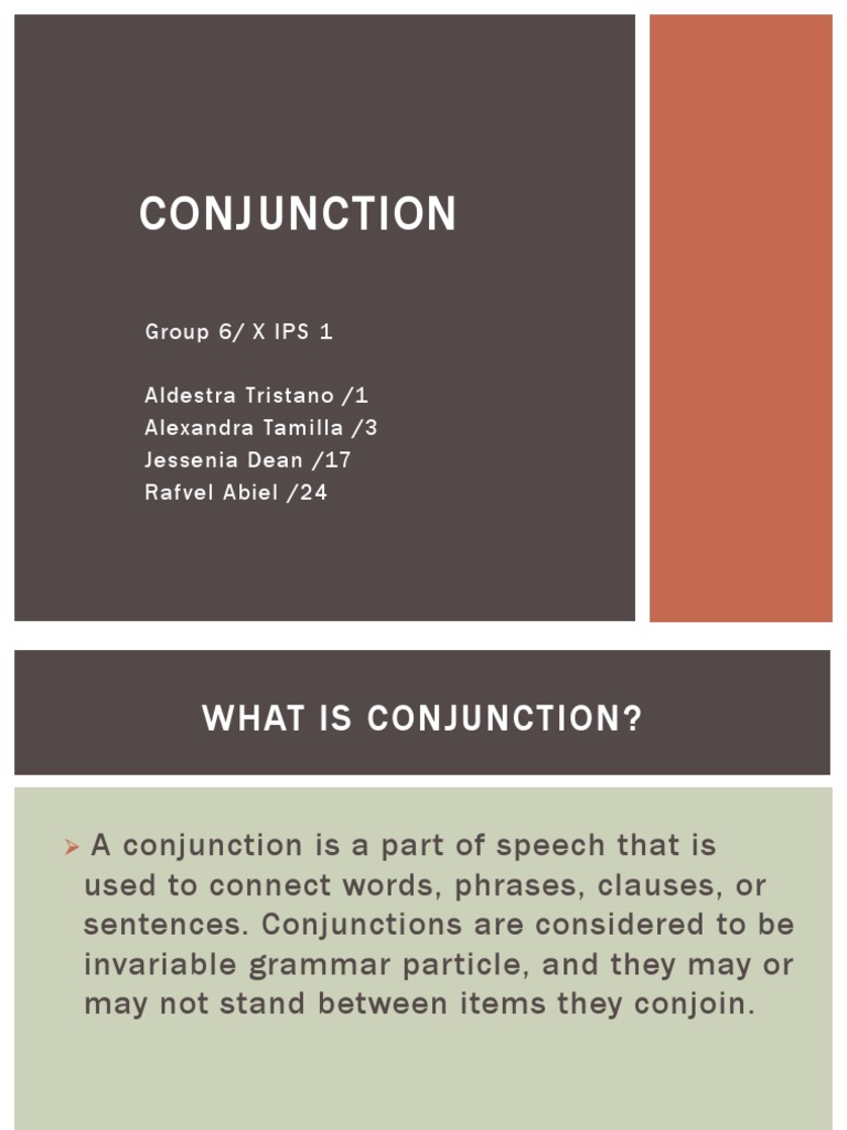Paired Conjunctions | PDF