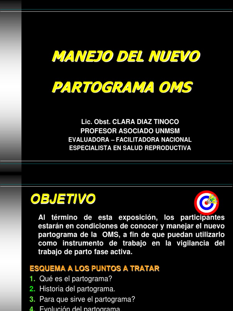 Manejo Del Nuevo Partograma Oms | Descargar gratis PDF | Parto ...
