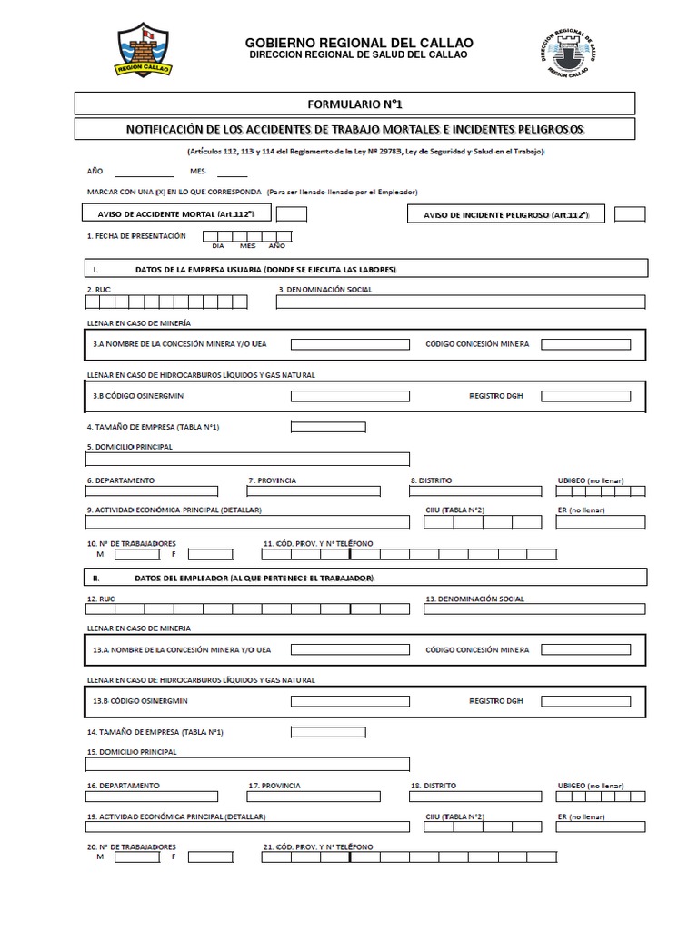 Formulario N°1 at | PDF