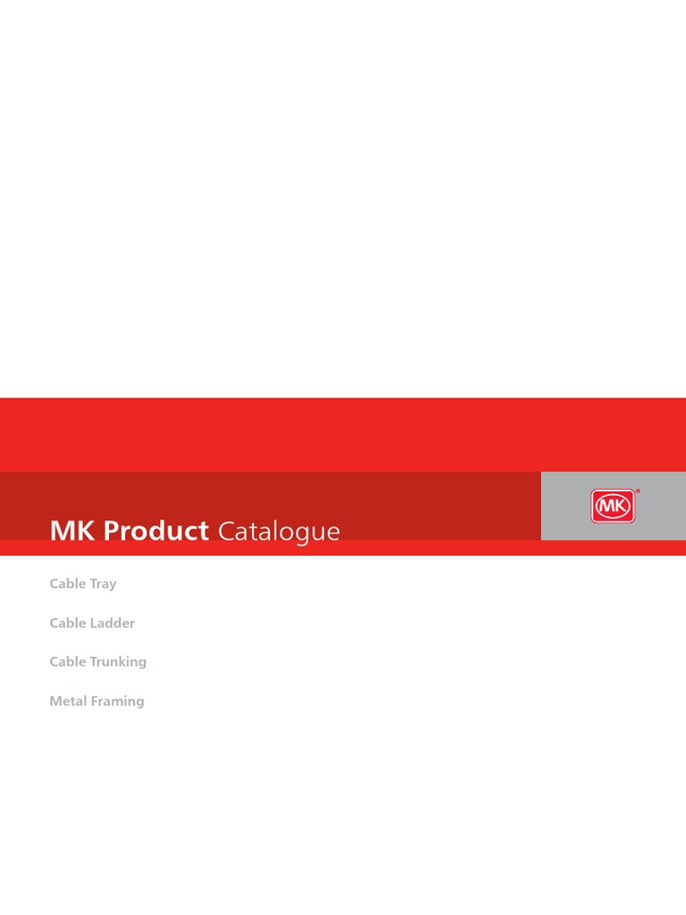 MK Electric Cable Tray Brochure (Middle East) PDF | PDF | Galvanization ...