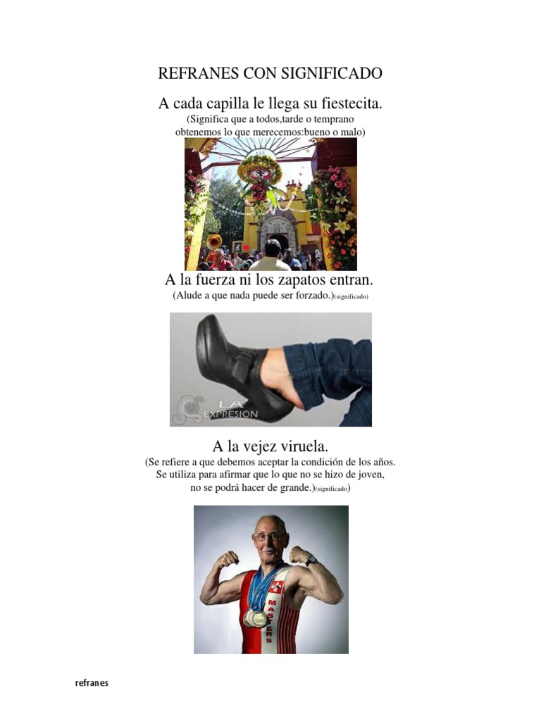 75 Refranes Con Significado y Imagenes | PDF | Verdad