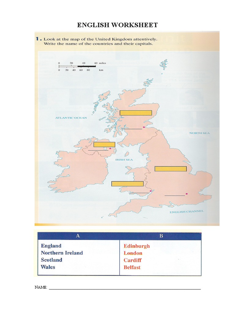 1english Worksheet | PDF