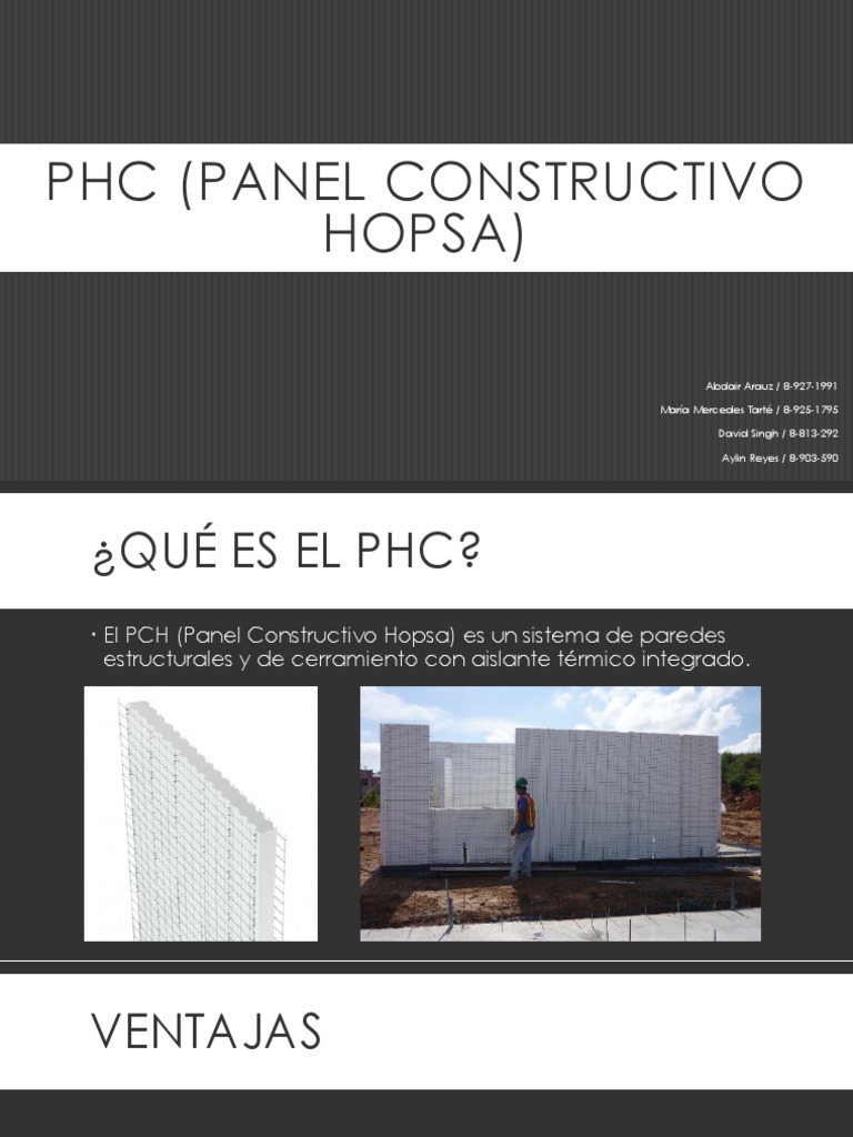 PHC (Panel Constructivo Hopsa) | Thermal Insulation | Polystyrene