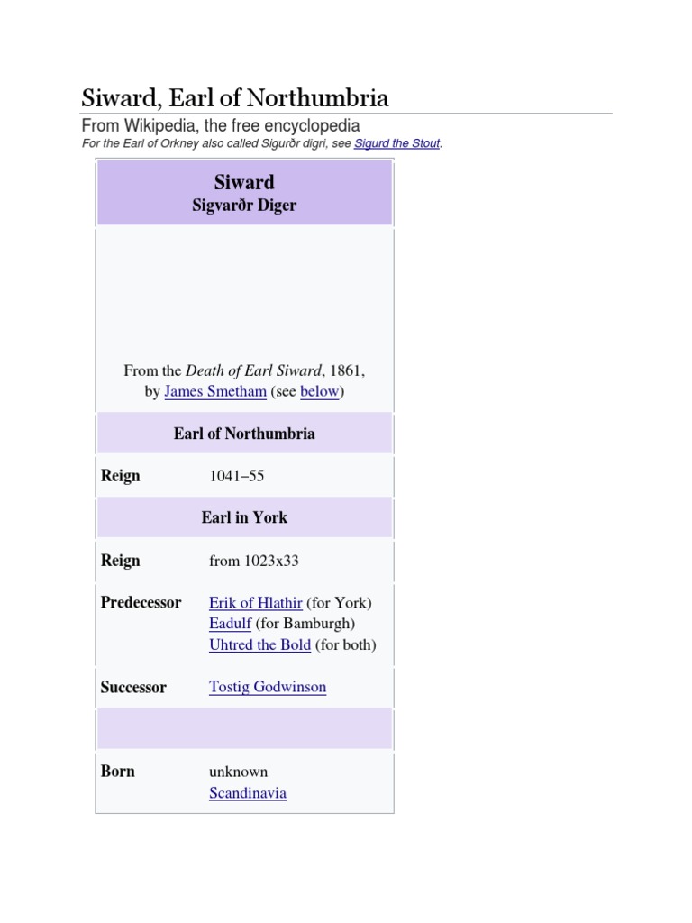 Siward | PDF | Medieval England