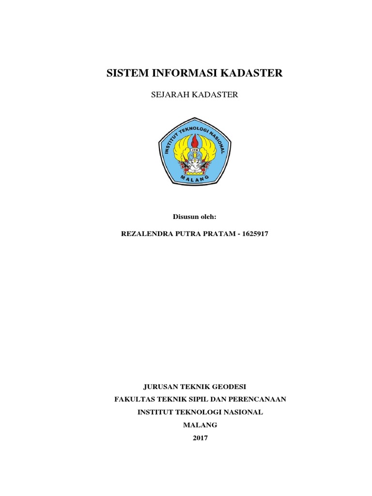 Asal Usul Kadaster | PDF