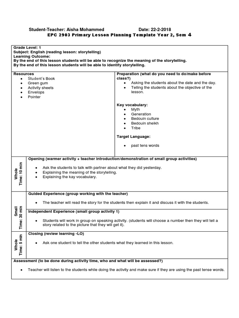 LP Storytelling | PDF | Storytelling | Vocabulary