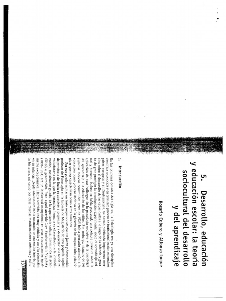 Teoria de Vygotsky Libro de Cesar Coll | PDF