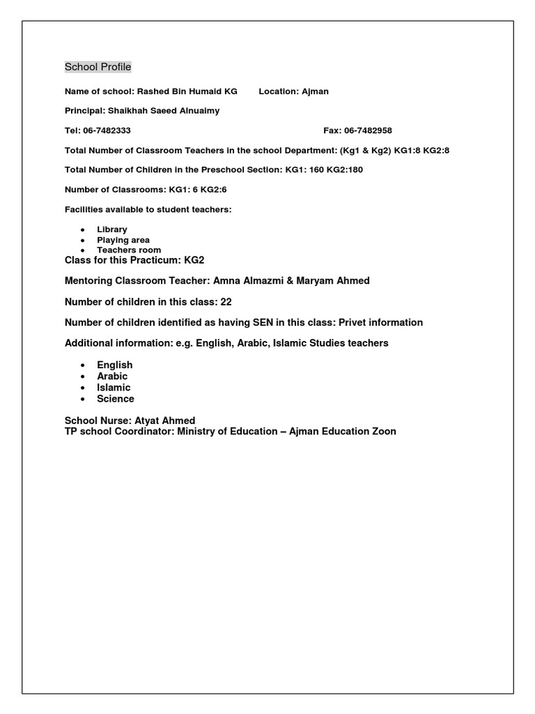 School Profile | PDF