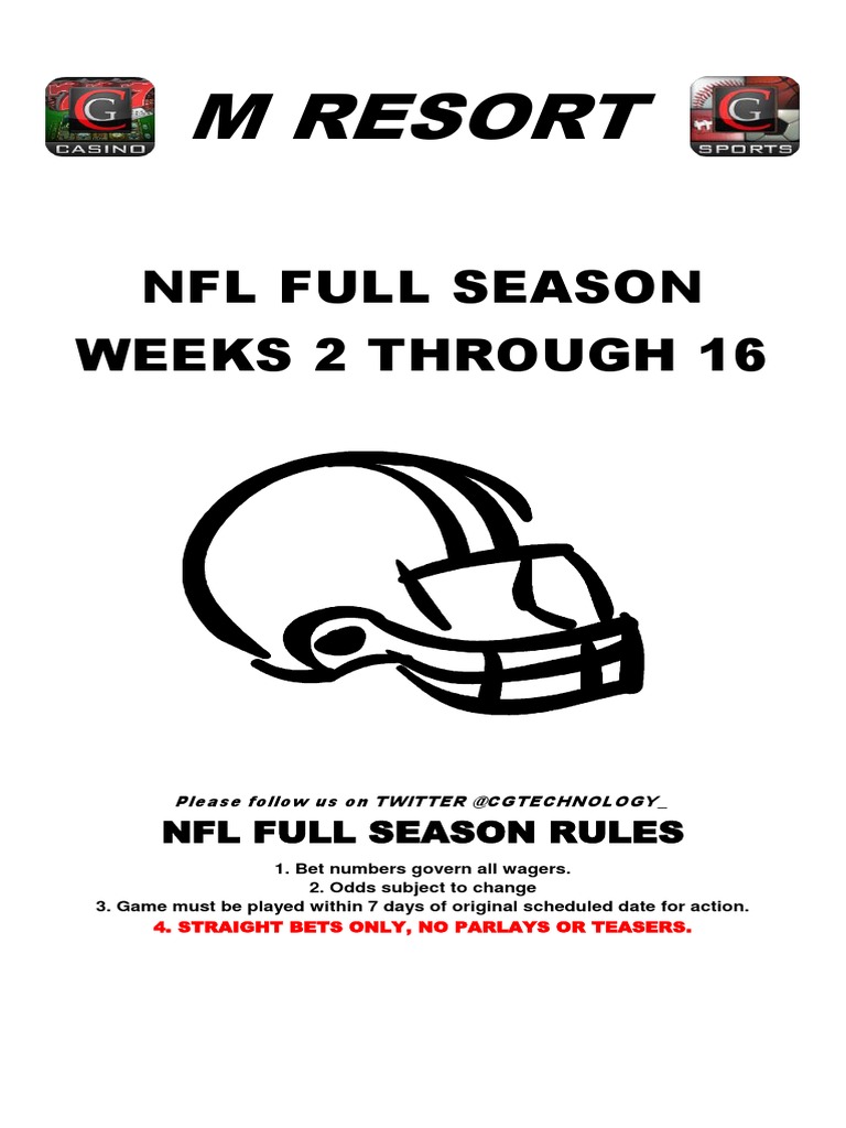 NFL Full Season Betting Rules | PDF | Indianapolis Colts | Atlanta Falcons