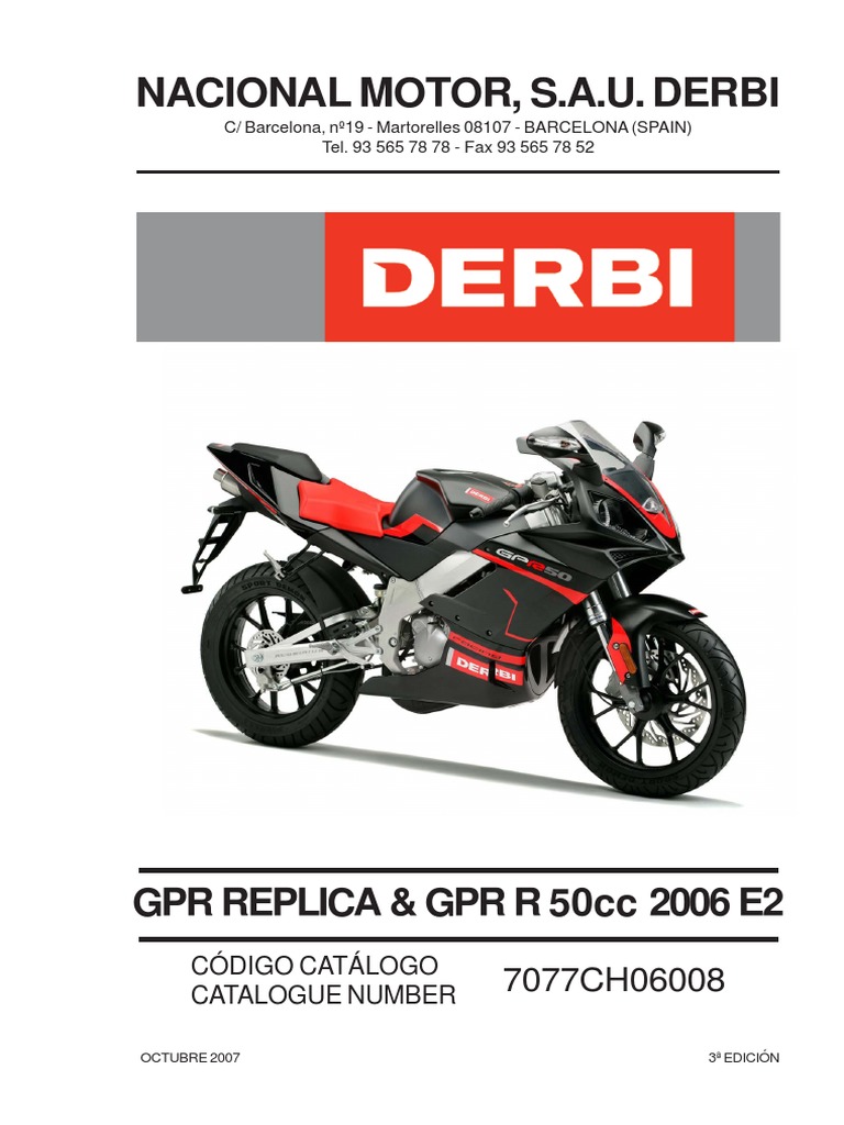 Catalogo de Repuestos Gpr50 Replica | PDF