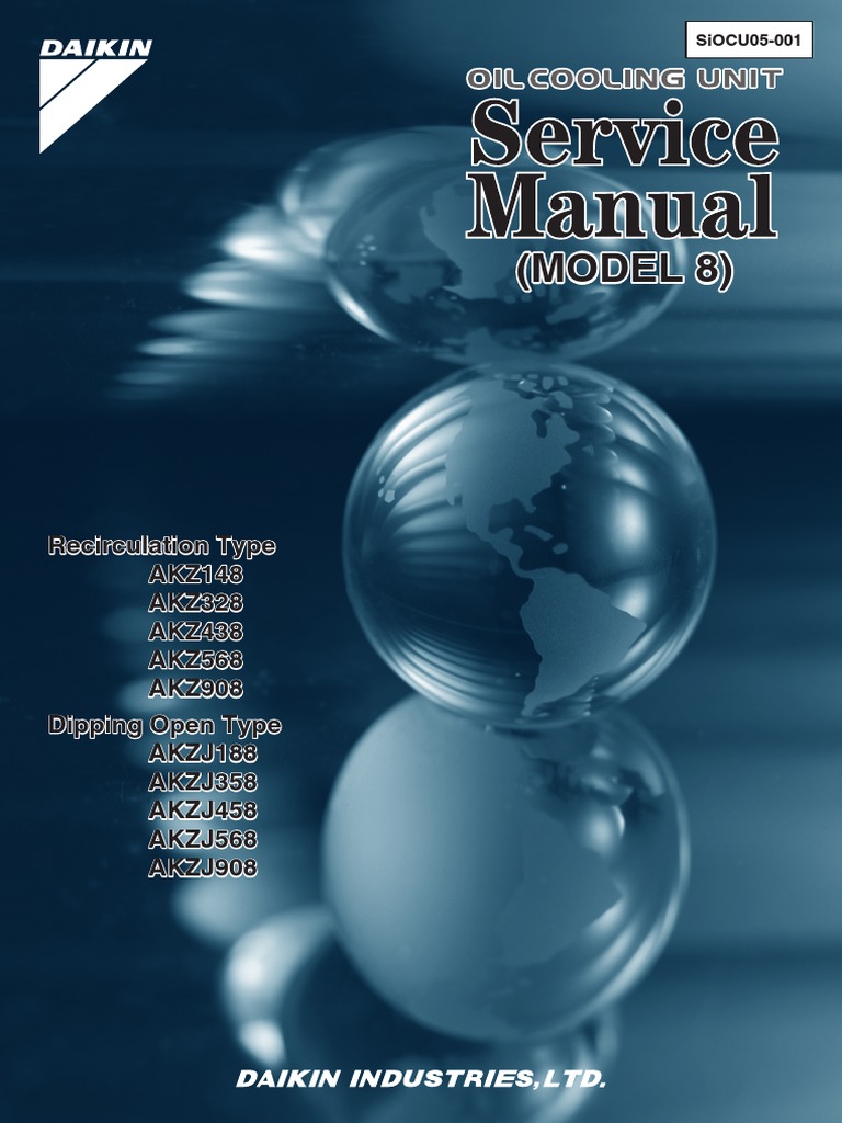 Daikin Service Manual 8 PDF | PDF | Air Conditioning | Applied And ...