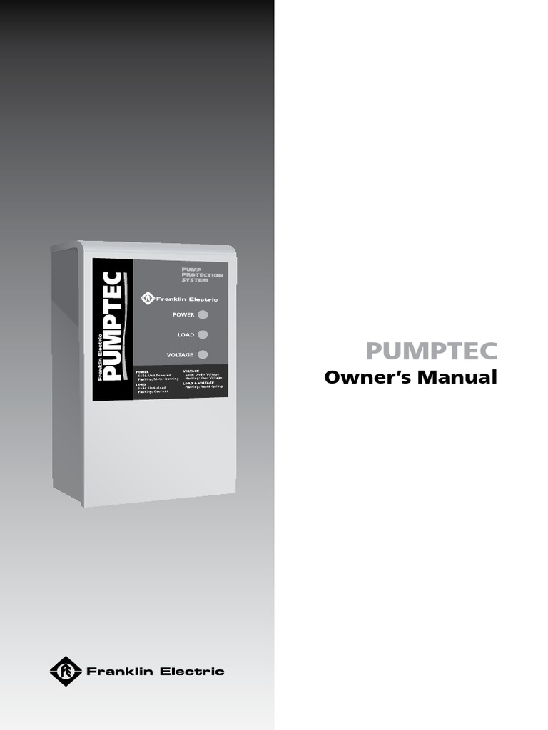 Pumptec Manual-Final-062916 | PDF | Electric Power | Electromagnetism