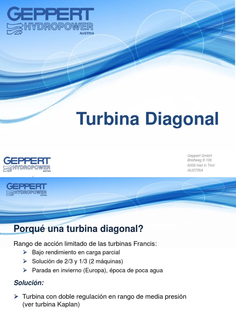 Turbina Diagonal | PDF | Turbine | Energy Technology