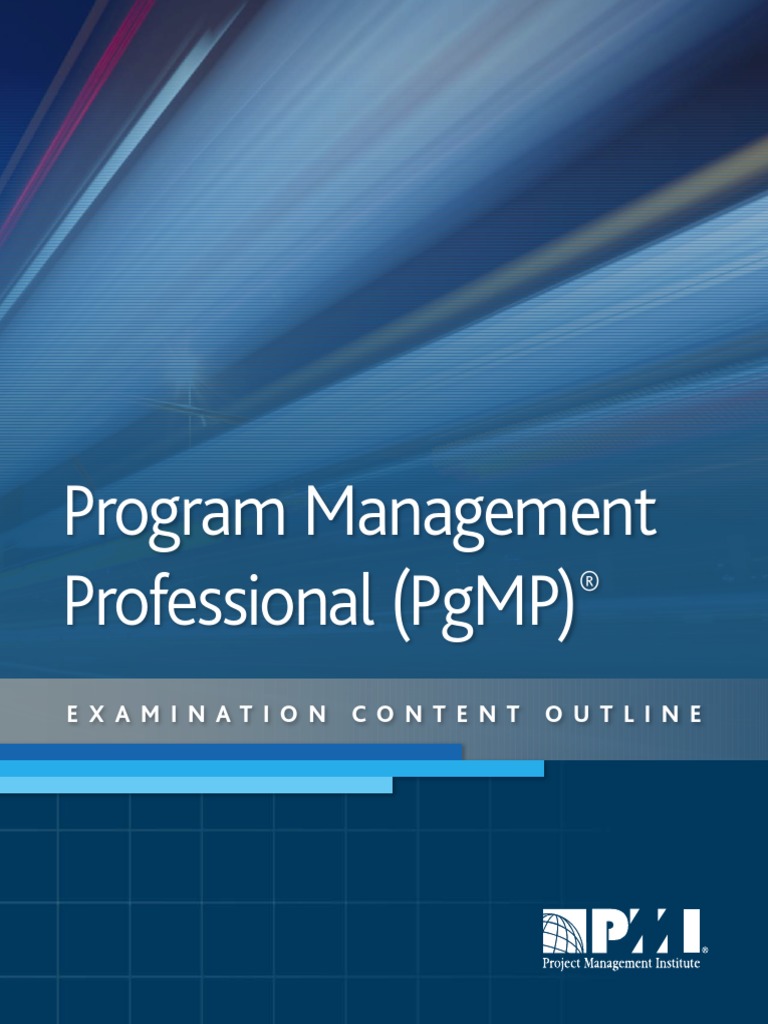 Program Management Professional Examination Content Outline | PDF ...