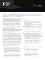 Dell S3248T-ON Switch Spec Sheet | PDF | Network Switch | Usb