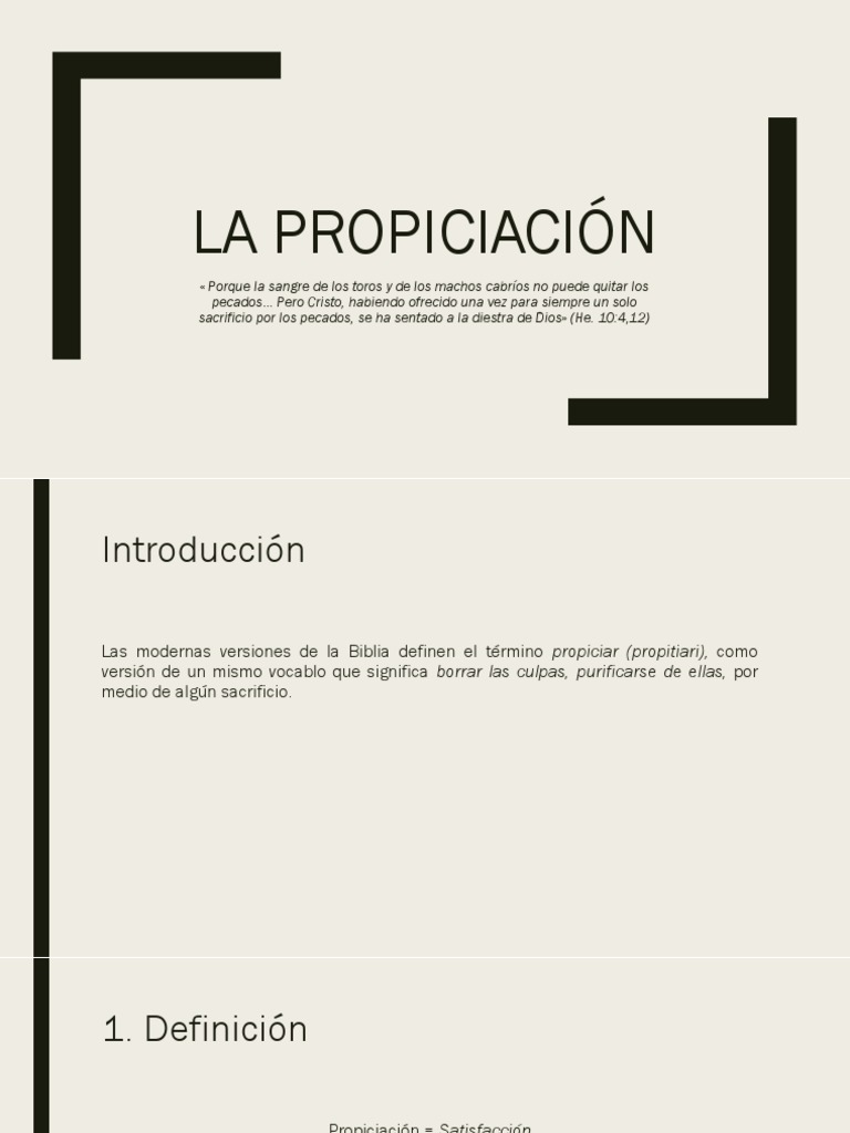La Propiciación | PDF | Expiación en el cristianismo | Cristo (título)