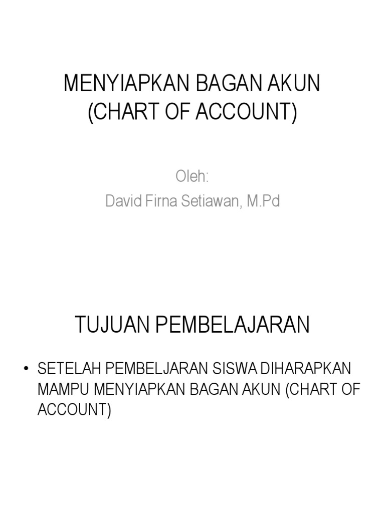 Membuat Bagan Akun (Chart of Account) Dan Saldo Normal | PDF