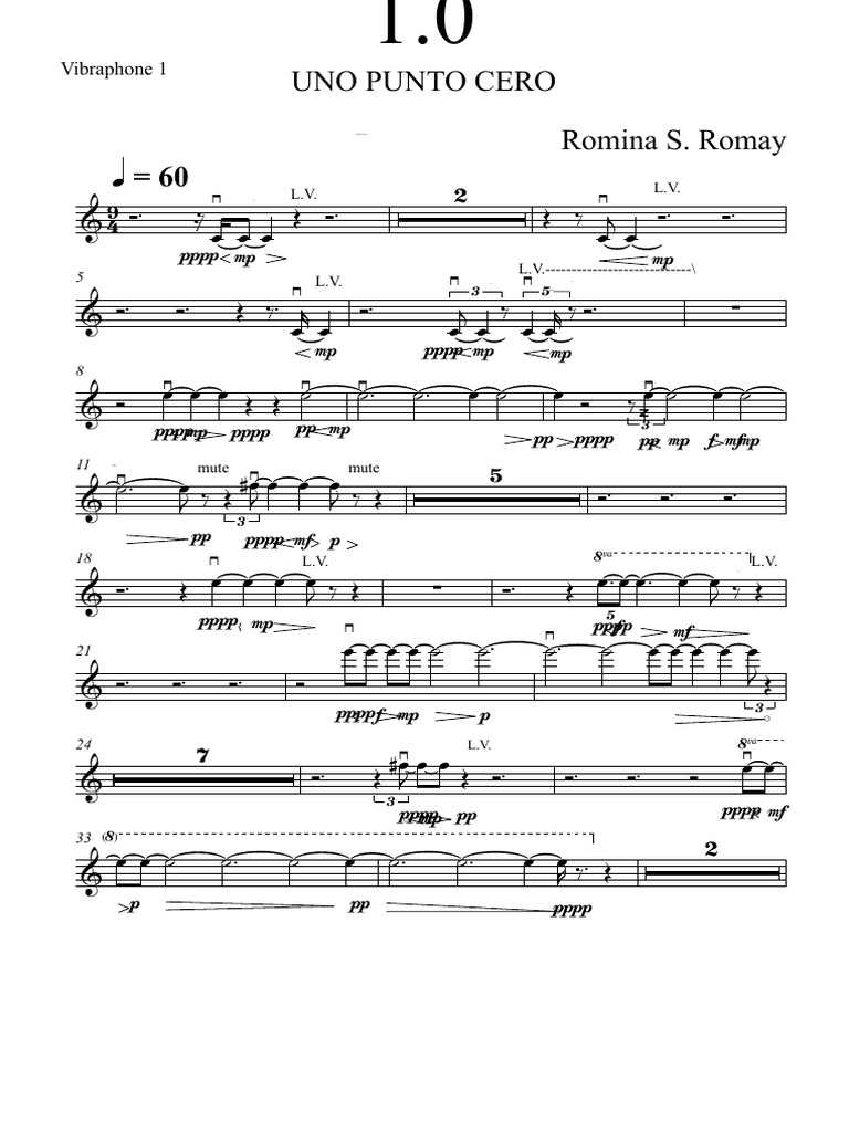 Vibraphone Score | PDF