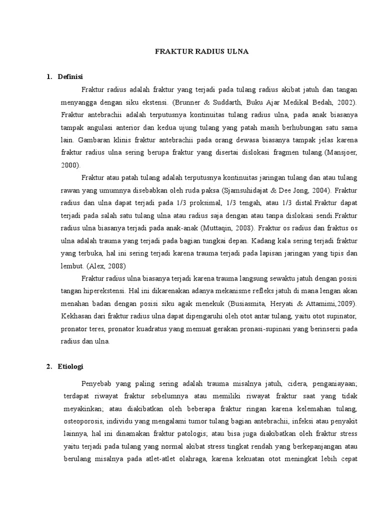 LP Fraktur Radius Ulna | PDF