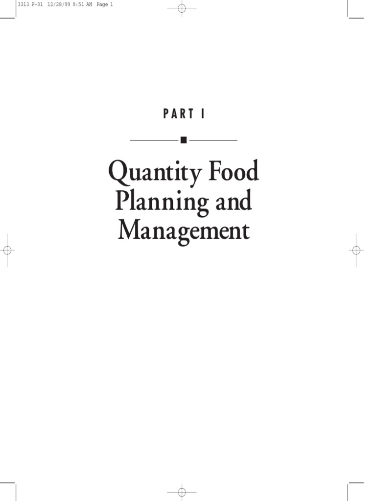 Quantity Food Planning and Management | PDF | Employment | Dietitian